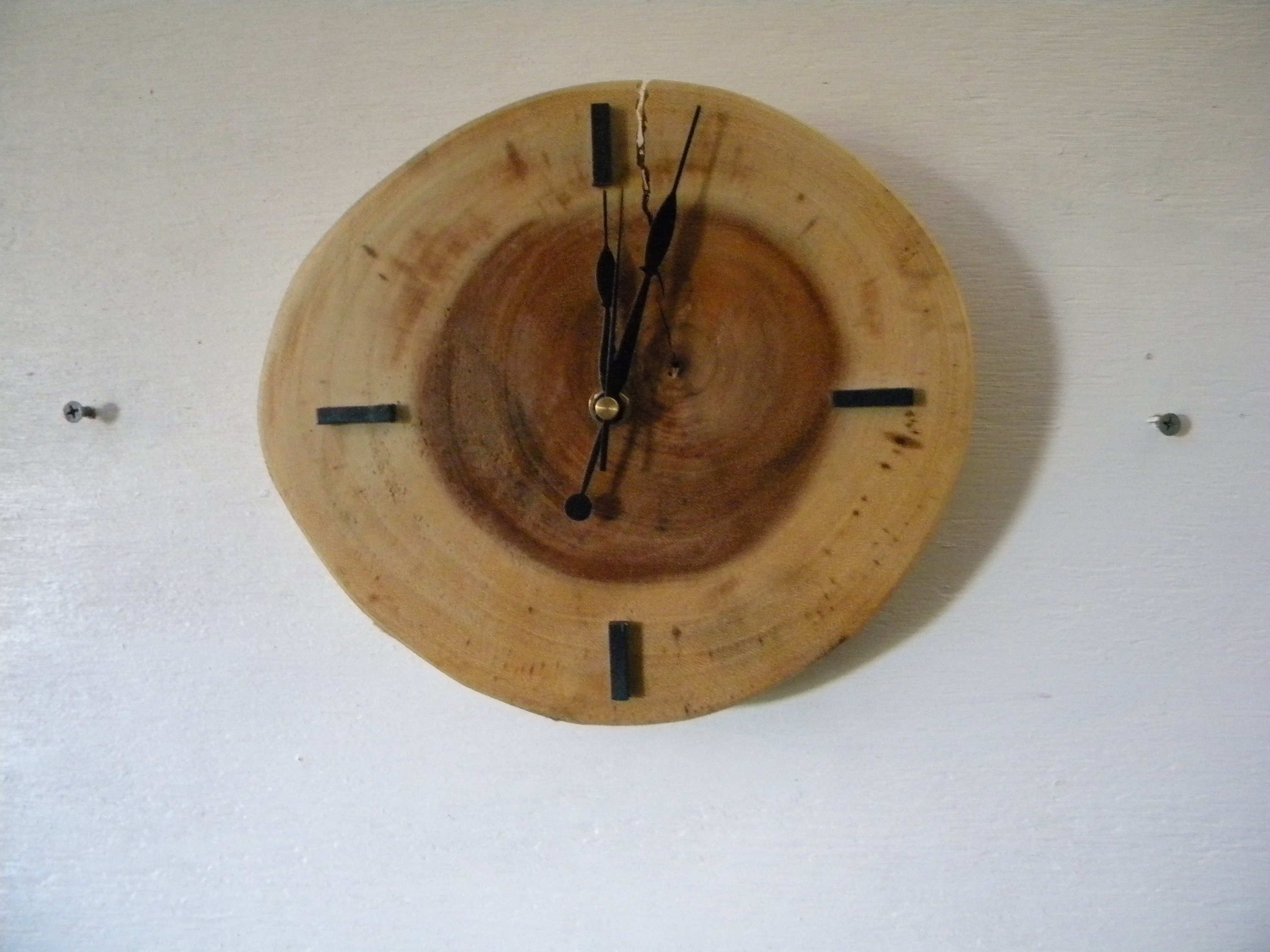 Beautiful Tree Slice Wall Clock, Natural Wood. - Etsy