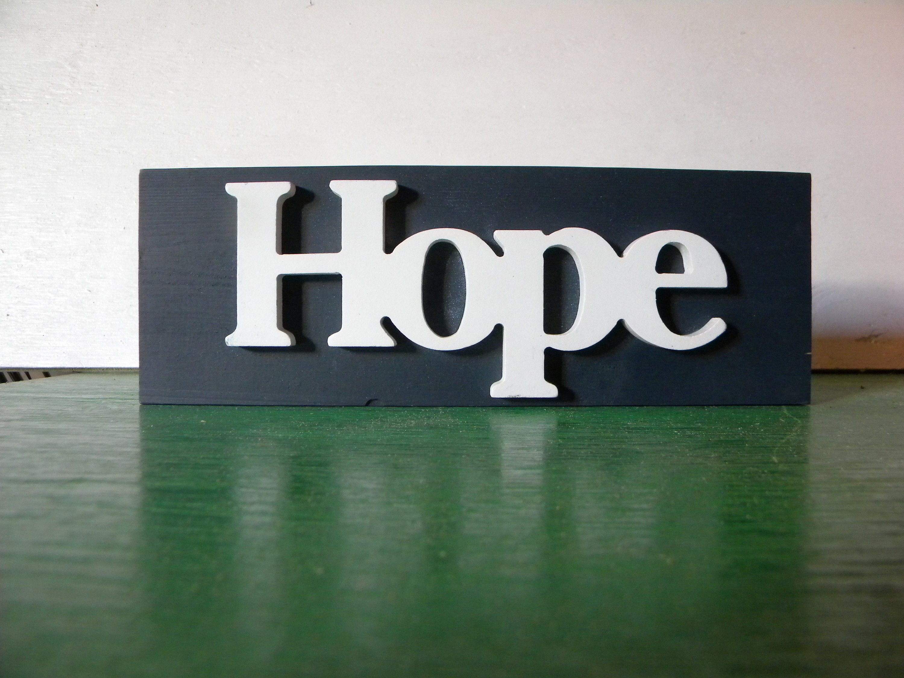 Hope Sign Small Wood Sign Mini Wood Sign, Small Wood Sign Shelf Table ...