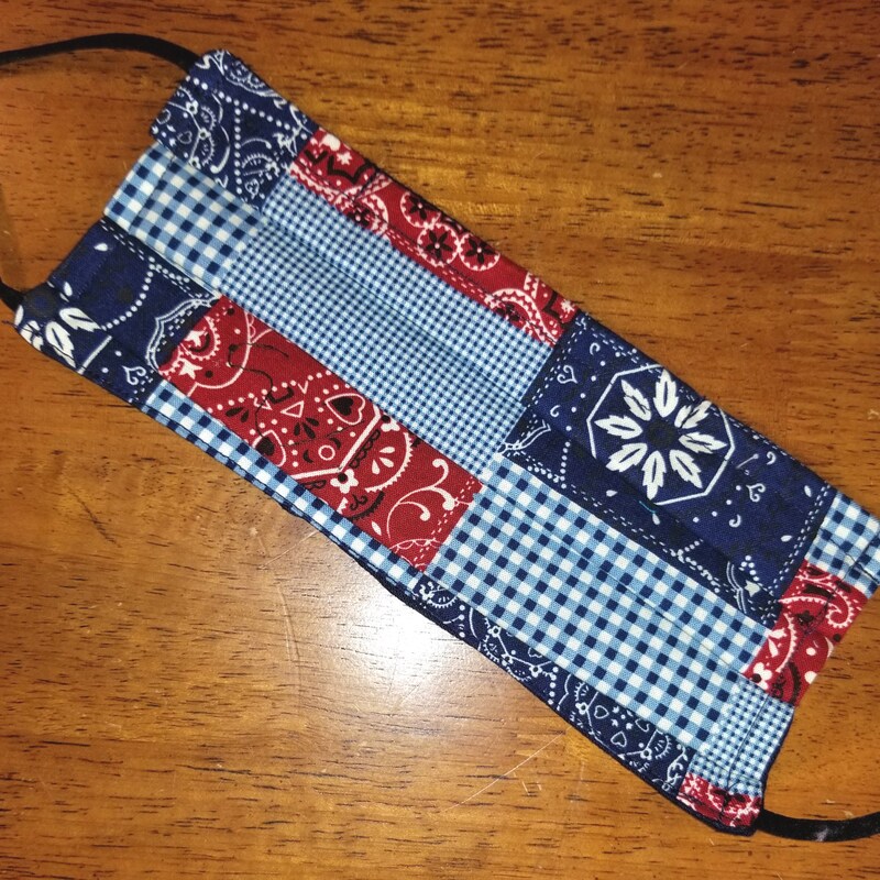 Patchwork Face Mask - Etsy