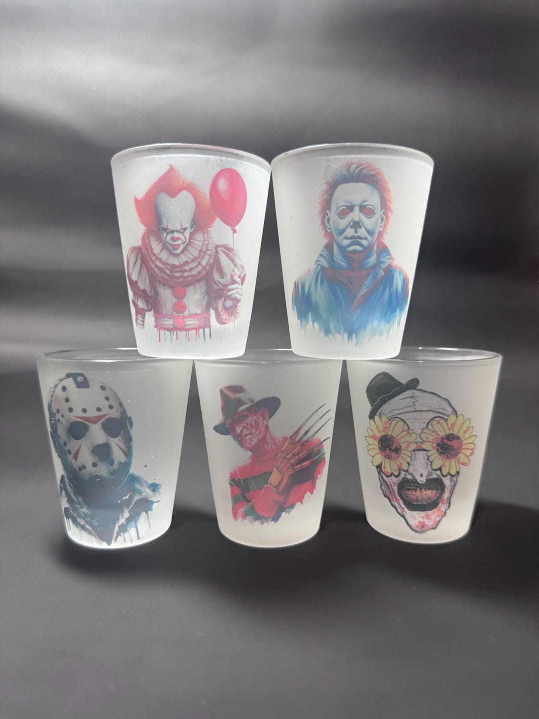 Horror Movie Shot Glasses - Etsy