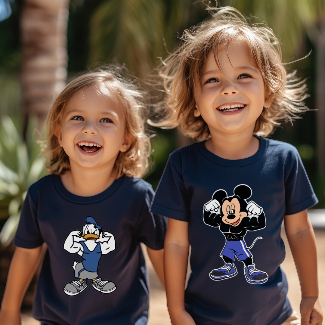 Buff Donald Duck & Swole Mickey Mouse Youth - Etsy