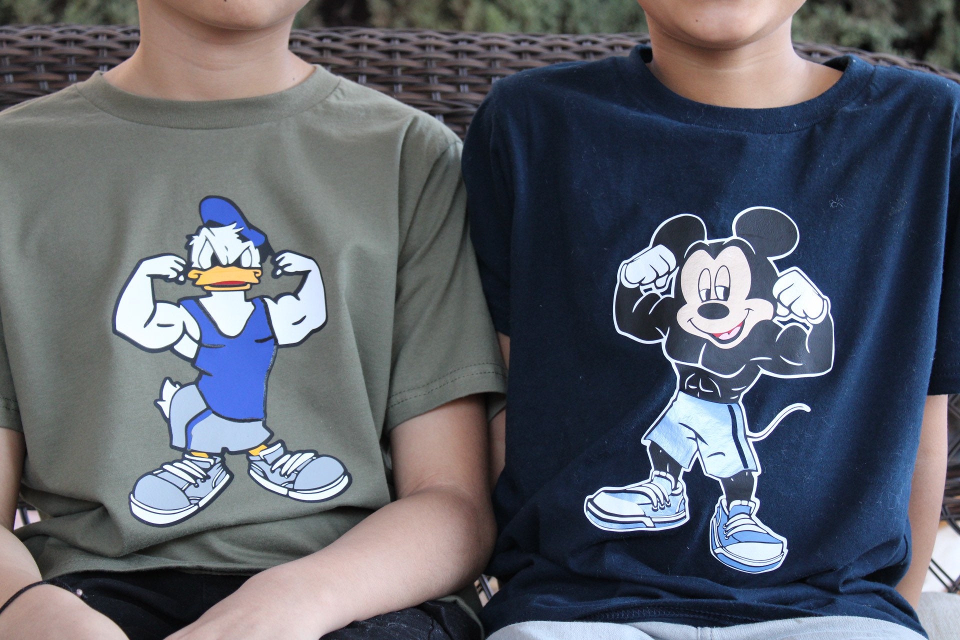 Buff Donald Duck & Swole Mickey Mouse Youth - Etsy