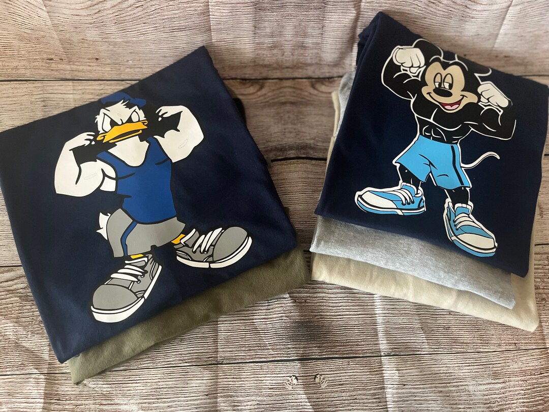 Buff Mickey and Donald Tees Adults - Etsy