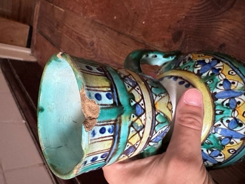 Large 19th Century Moroccan Islamic Earthenware Jug - Etsy