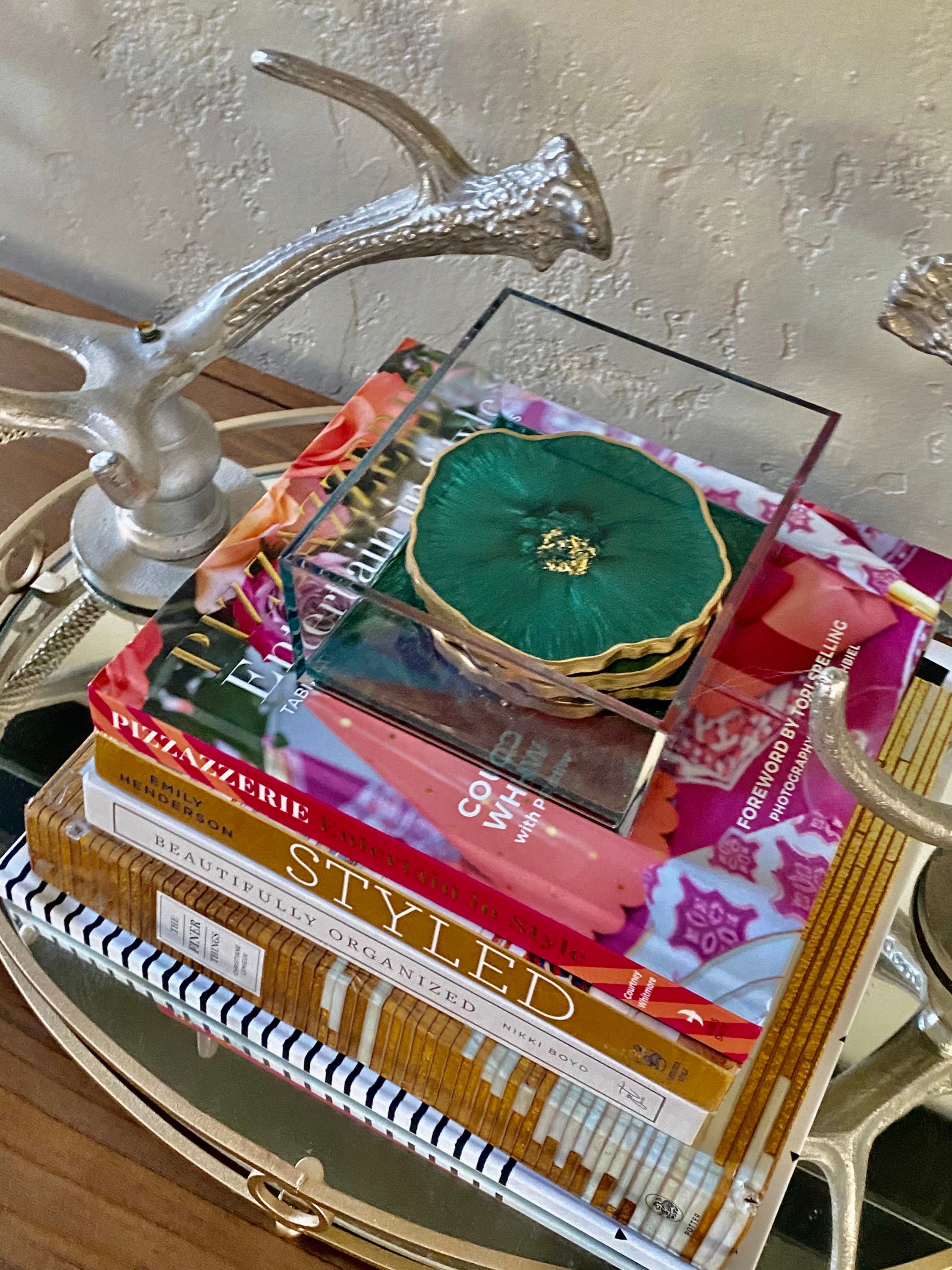 Resin Geode Coaster Holder Acrylic Tray 6x5 Fits the Geode | Etsy