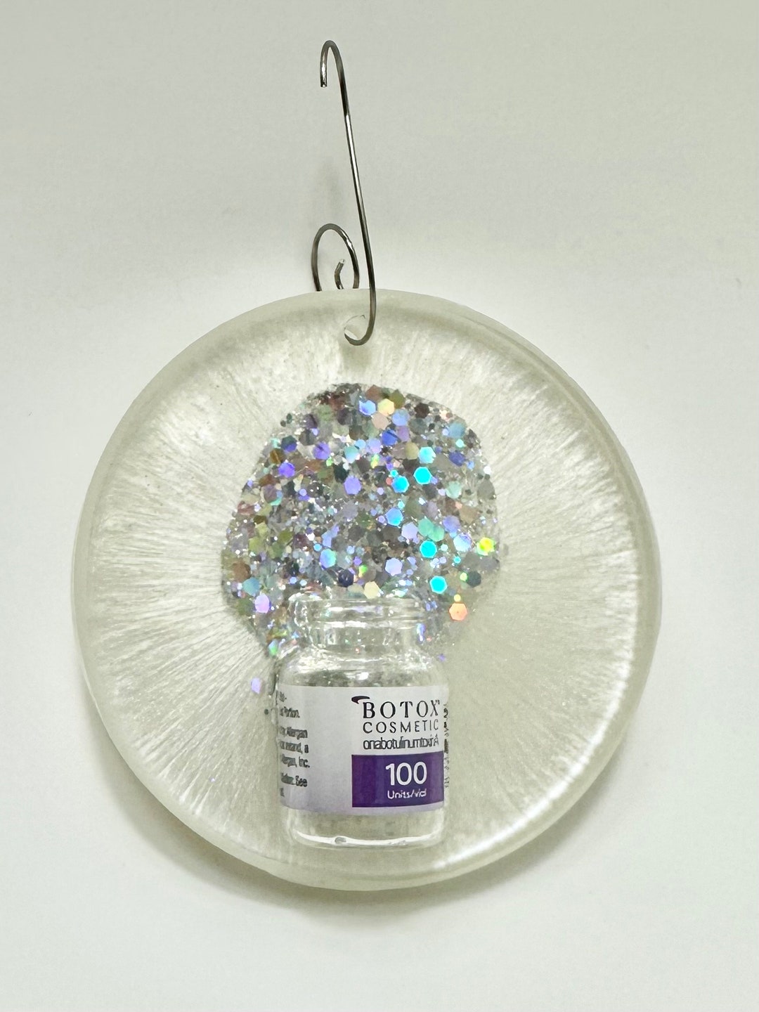 3d Spilling Botox Vial Pearl White Christmas Ornament. Injector, Nurse ...