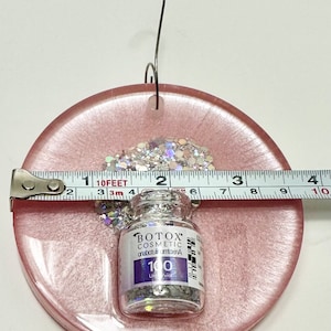 3d Glitter Spilling Botox Vial Pearl Pink Christmas Ornament. Injector ...