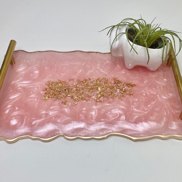 Pink Serving Tray - Etsy