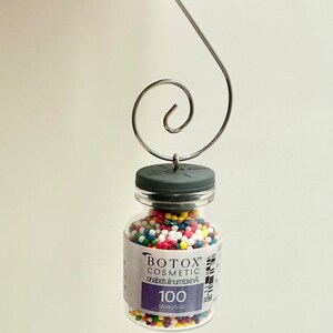 Set of 3 Sprinkle Glitter Botox Vial Christmas Ornaments. Injector ...