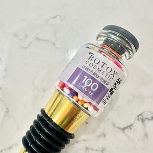 Rainbow Sprinkles Resin Botox Vial Wine Bottle Stoppers. Great Injector ...