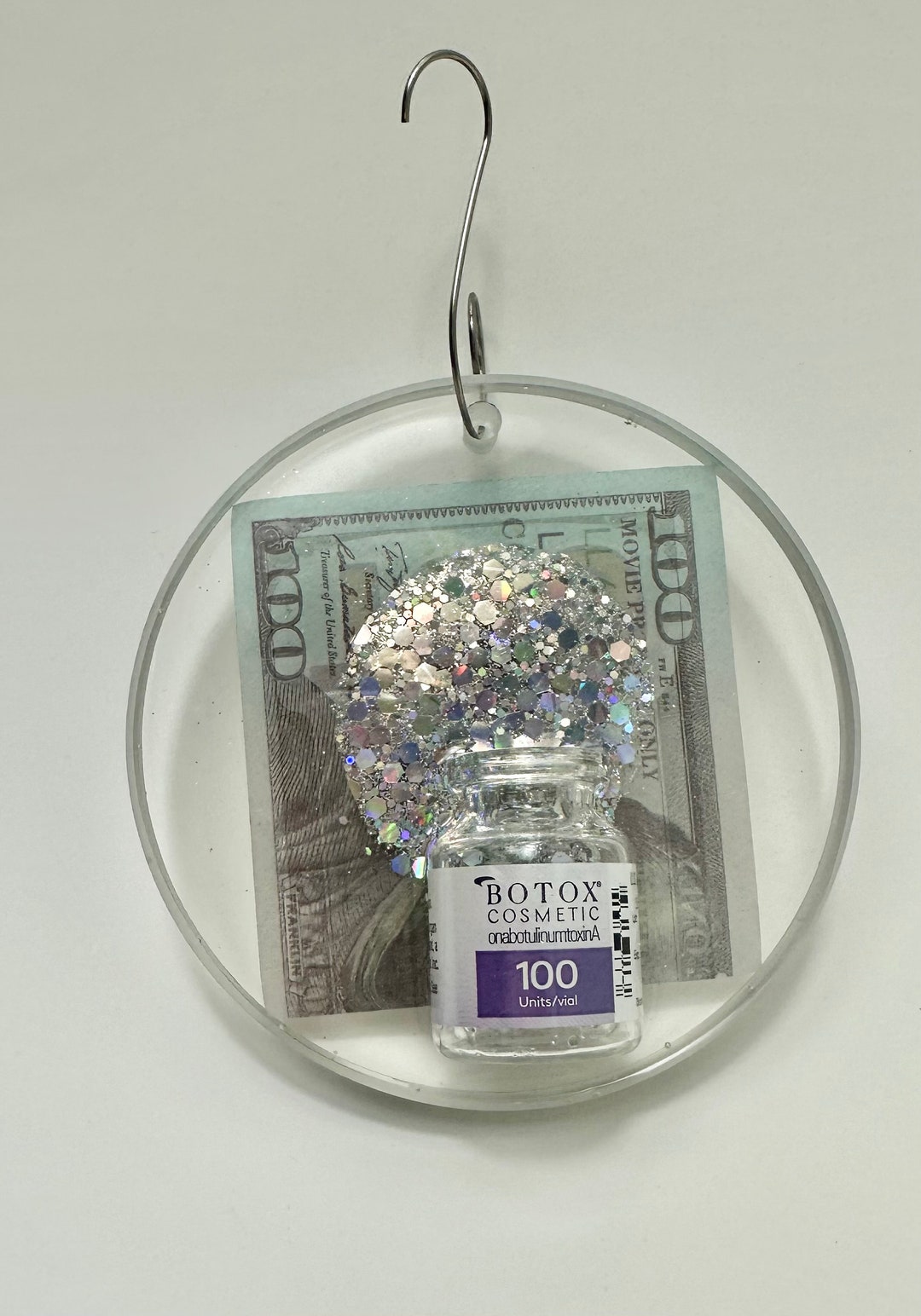 3d Spilling Botox Vial Over Money Christmas Ornament. Injector, Nurse ...