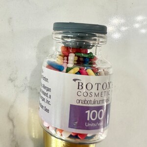 Rainbow Sprinkles Resin Botox Vial Wine Bottle Stoppers. Great Injector ...