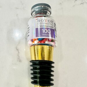 Rainbow Sprinkles Resin Botox Vial Wine Bottle Stoppers. Great Injector ...