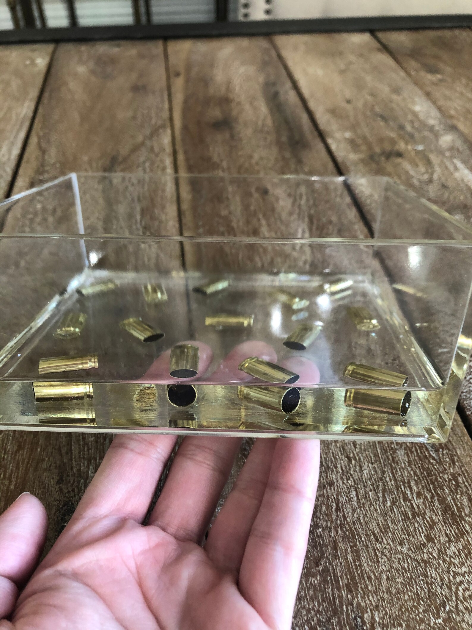 Brass Bullet Casing Lucite Acrylic Trinket Dish Catch All - Etsy
