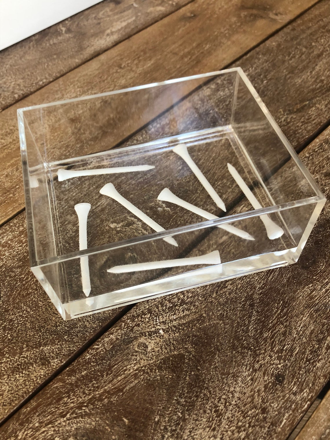 Golf Tee Acrylic Trinket Dish Catch All Tray. Perfect for | Etsy