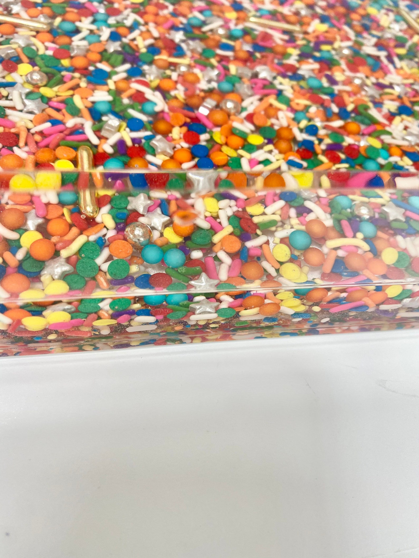 Large Sprinkles Tray Decorative Acrylic Resin Serving Tray W/ - Etsy