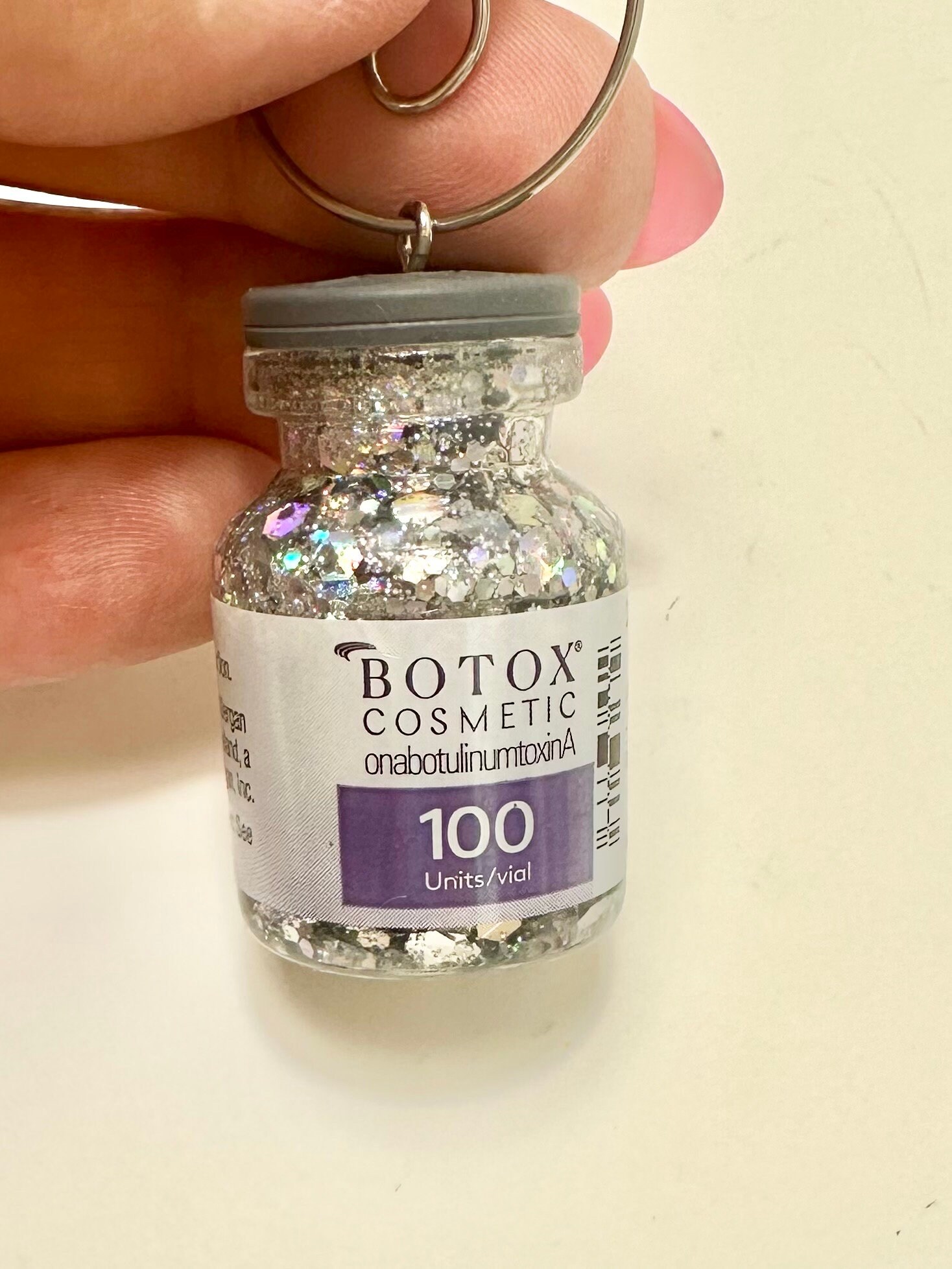 Set of 3 Sprinkle Glitter Botox Vial Christmas Ornaments. Injector ...