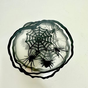 Halloween Goth Spider Resin Coaster Set-super Unique Snake Decor ...
