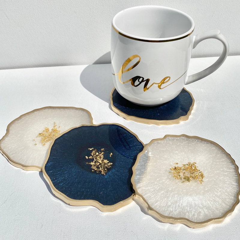 Epoxy Coasters - Etsy