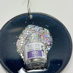 3d Spilling Botox Vial Navy Christmas Ornament. Injector, Nurse Doctor ...