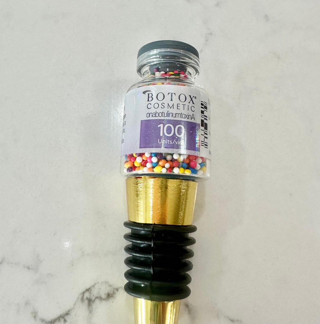 Rainbow Non Pareil Sprinkles Resin Botox Vial Wine Bottle Stoppers ...