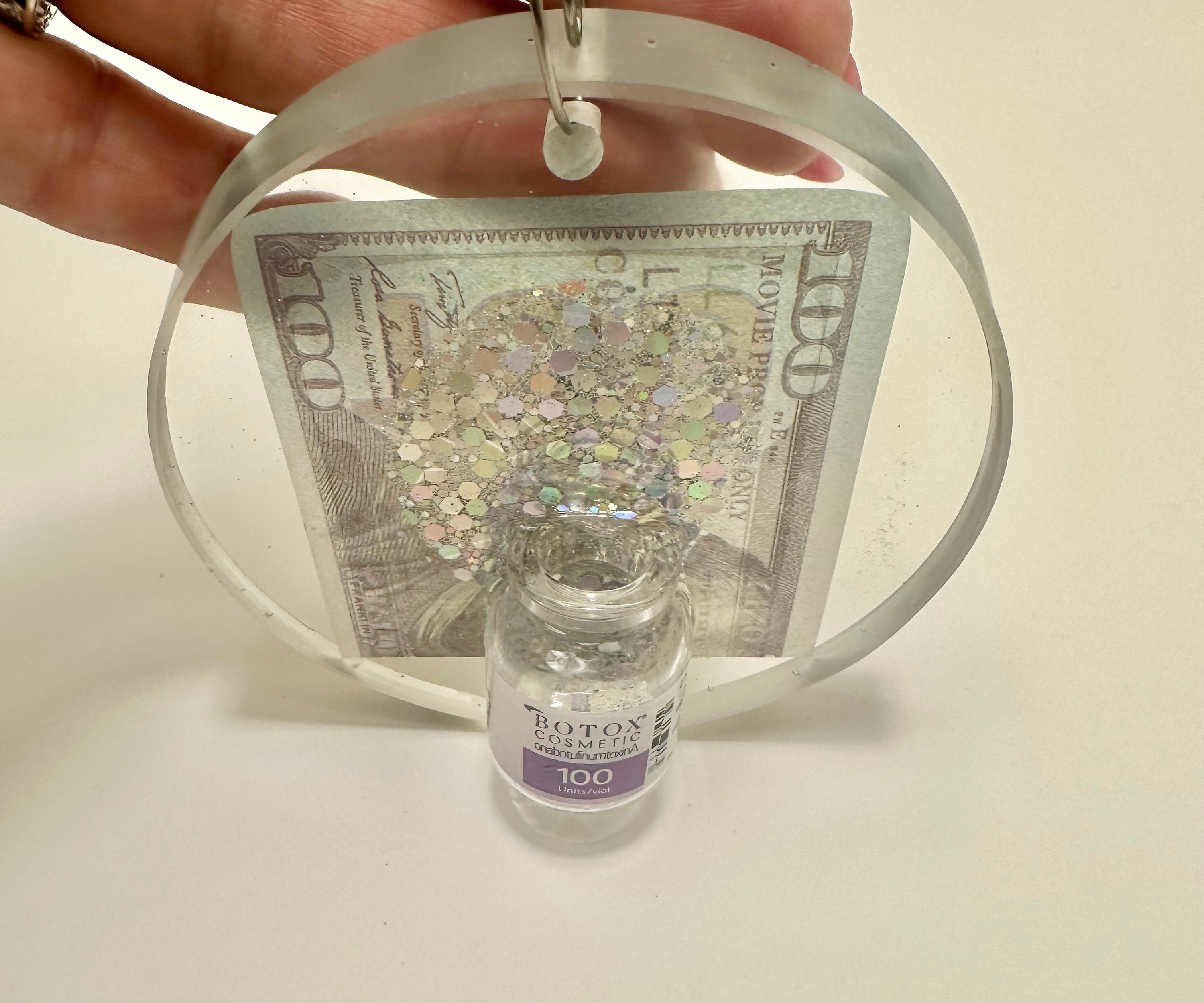 3d Spilling Botox Vial Over Money Christmas Ornament. Injector, Nurse ...