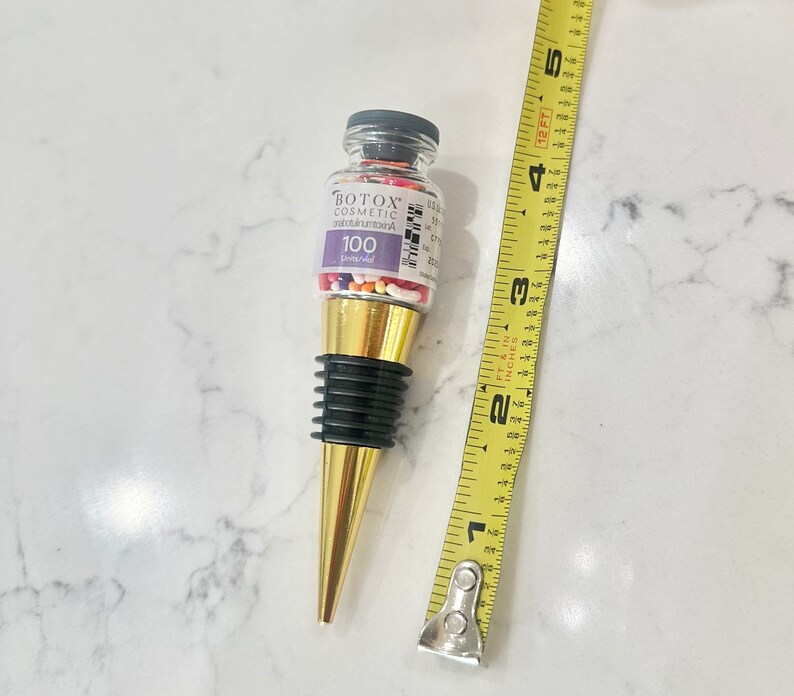 Rainbow Sprinkles Resin Botox Vial Wine Bottle Stoppers. Great Injector ...