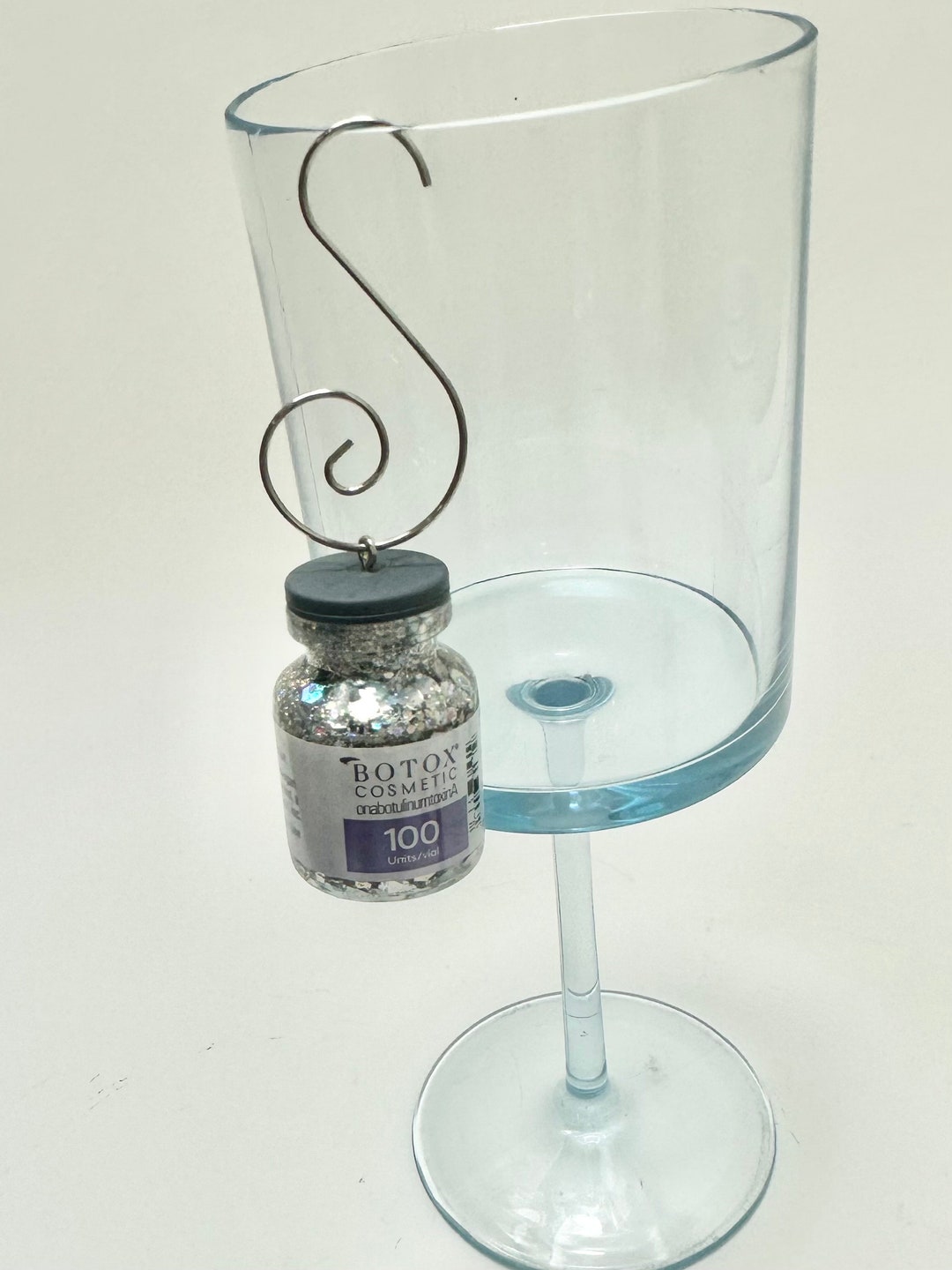 Silver Glitter Botox Vial Christmas Ornament. Injector, Nurse Doctor ...