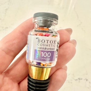 Rainbow Sprinkles Resin Botox Vial Wine Bottle Stoppers. Great Injector ...