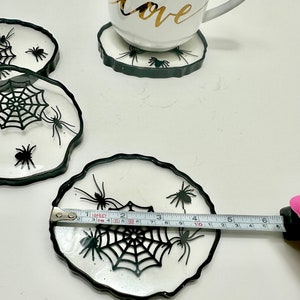 Halloween Goth Spider Resin Coaster Set-super Unique Snake Decor ...