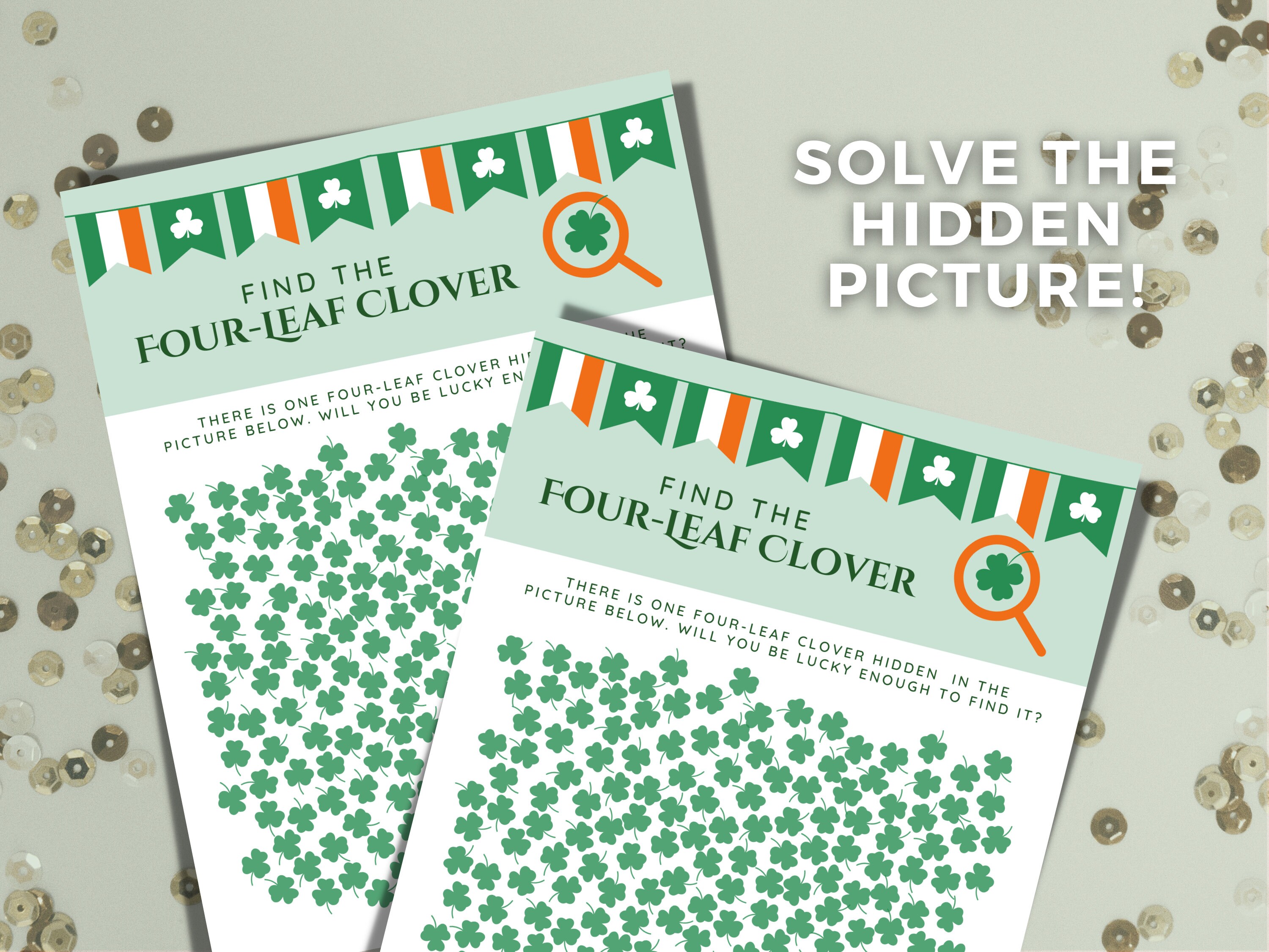 St. Patrick's Day Hidden Object Party Game. Printable St. Paddy's ...