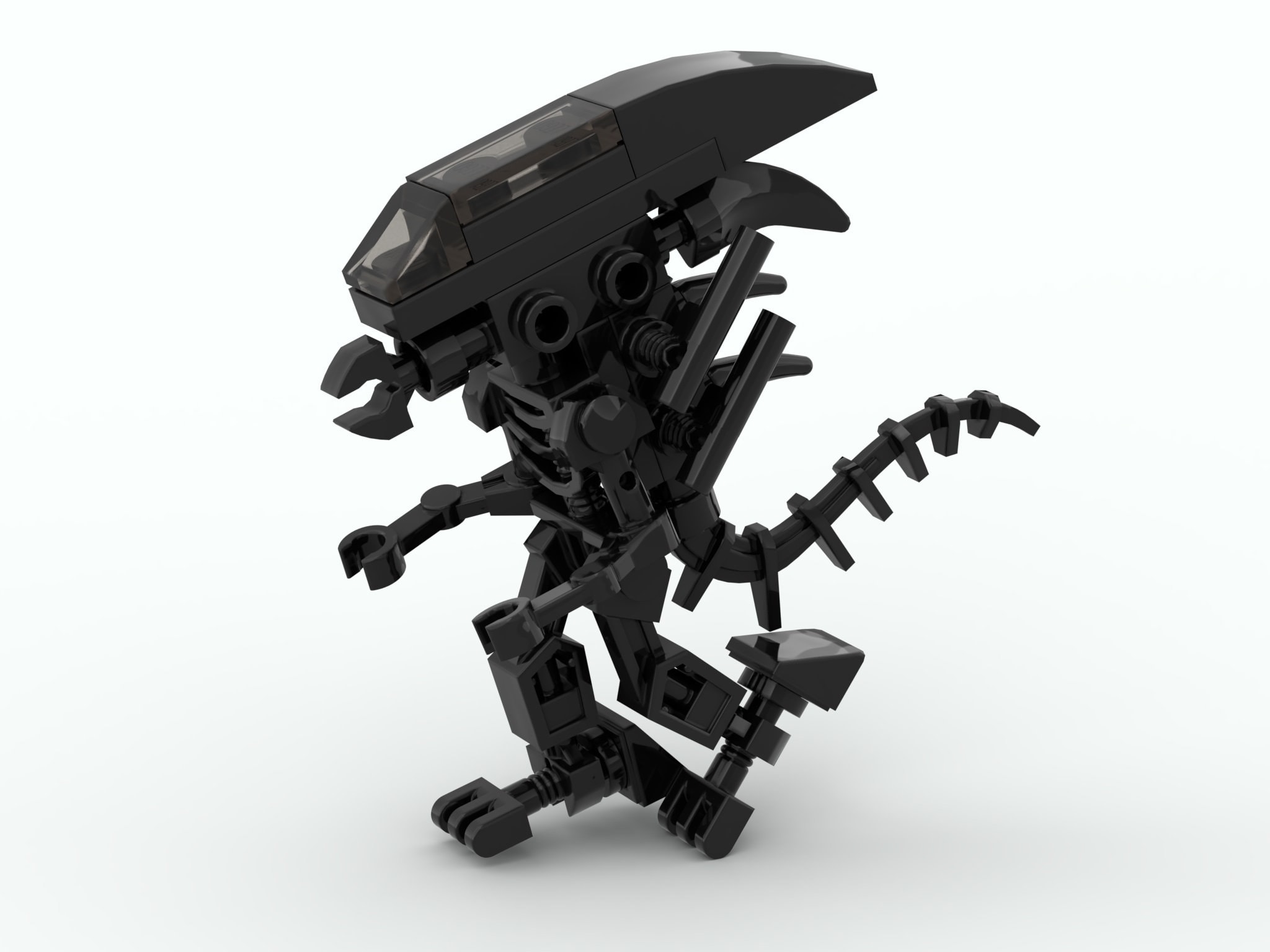 Alien Xenomorph Self-standing Made With Bricks - Etsy