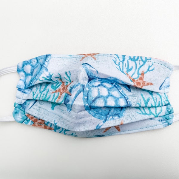 Sea Turtle Face Mask - Etsy