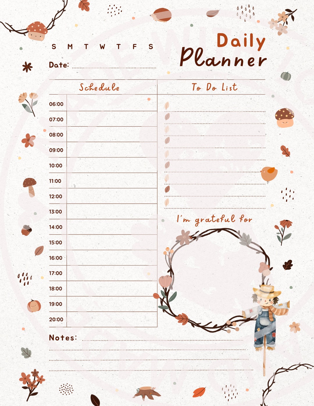 Printable Fall and Autumn Edition Planner Sheets Daily - Etsy