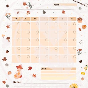Printable Fall and Autumn Edition Planner Sheets, Daily Planner, Weekly ...