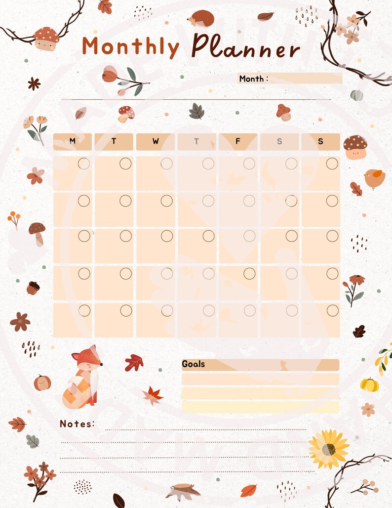 Printable Fall and Autumn Edition Planner Sheets Daily - Etsy