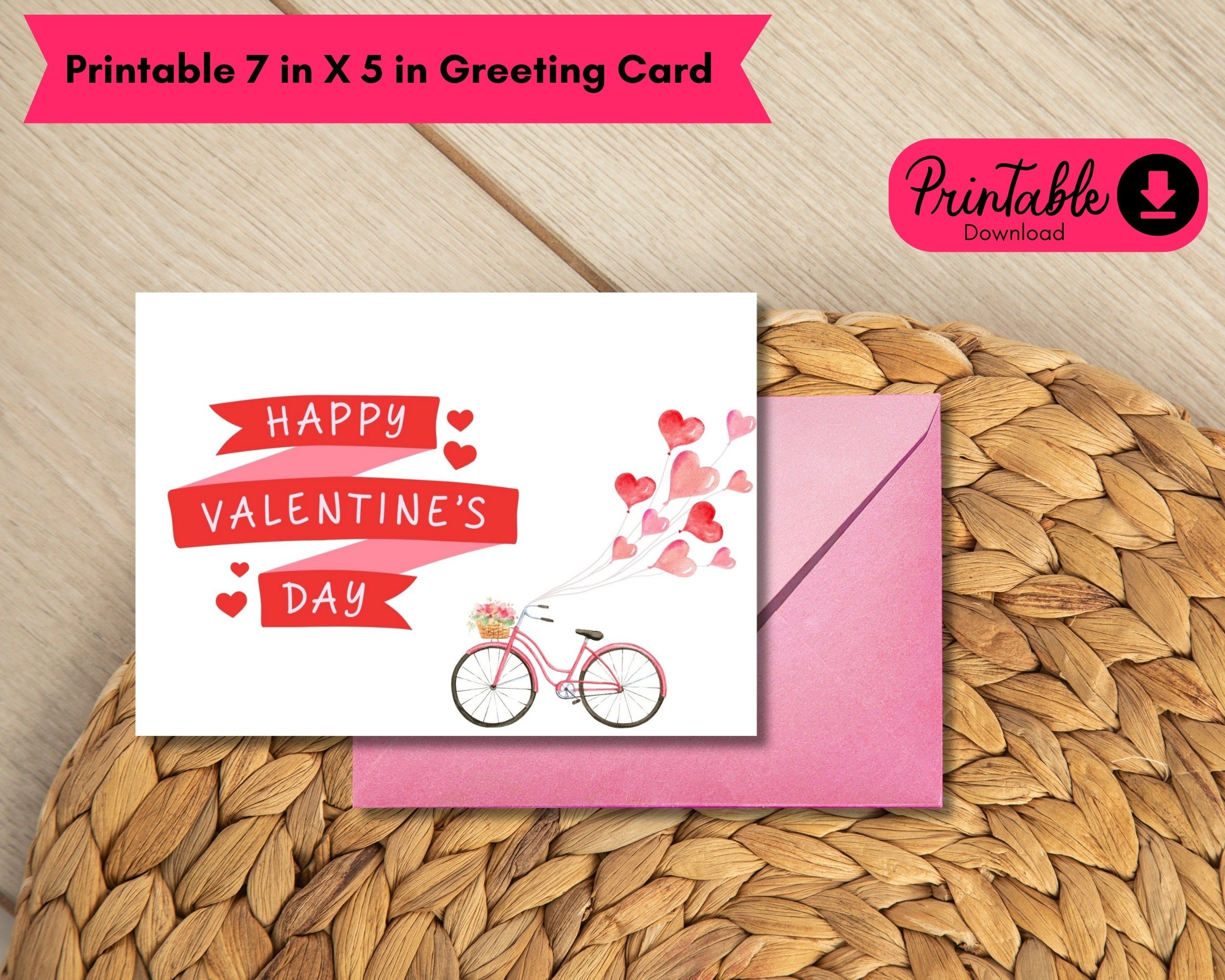 Printable Downloadable Greeting Card, Valentine's Day Card, Love Card ...