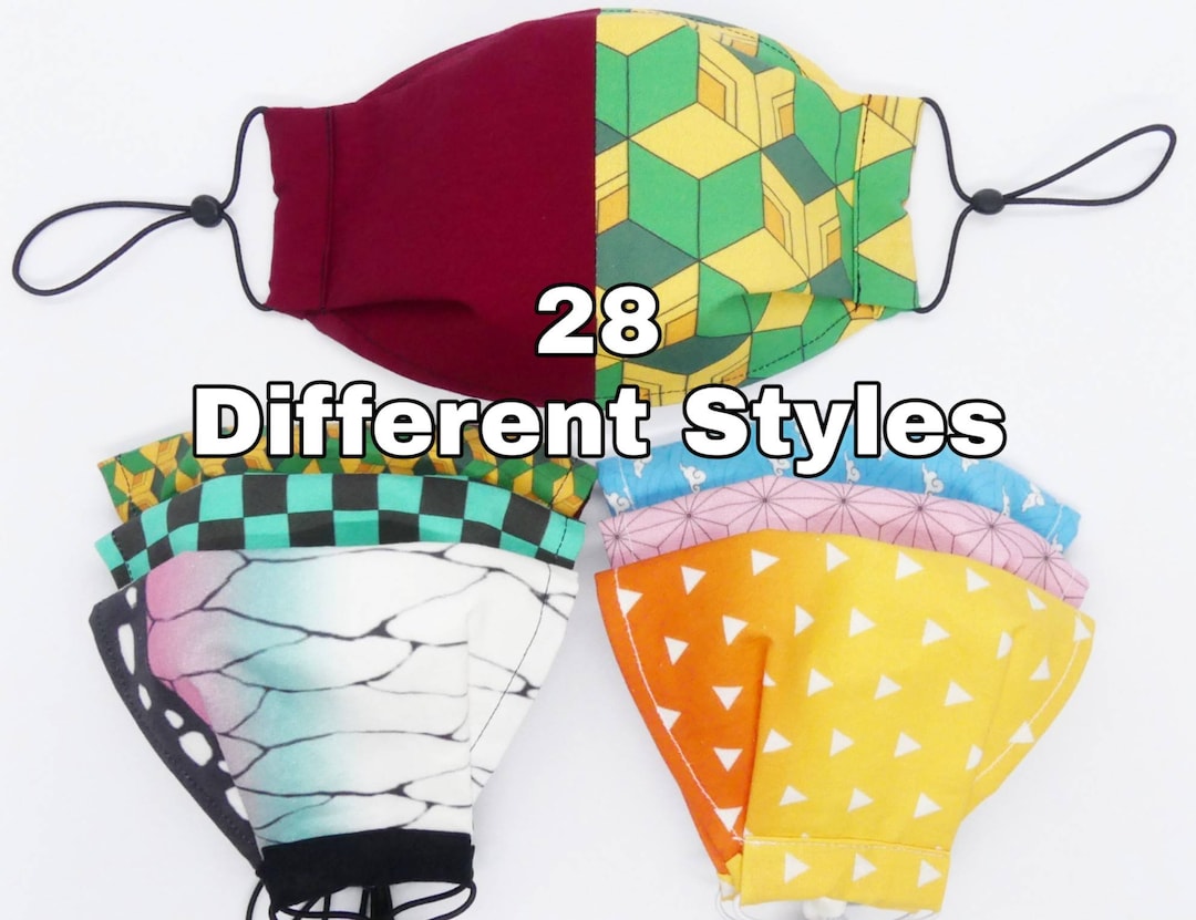 Cosplay Anime Cotton Face Mask, Face Covering, Reusable Mask, Washable ...