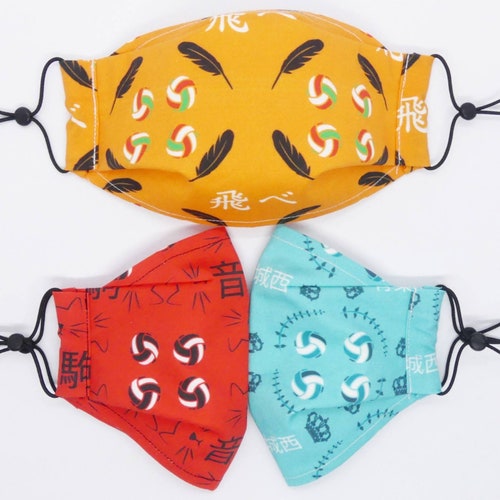 Cosplay Anime Cotton Face Mask Face Covering Reusable Mask - Etsy