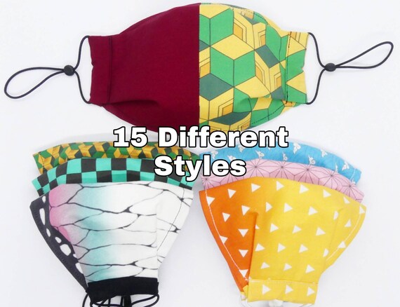 Cosplay Anime Cotton Face Mask Face Covering Reusable Mask | Etsy