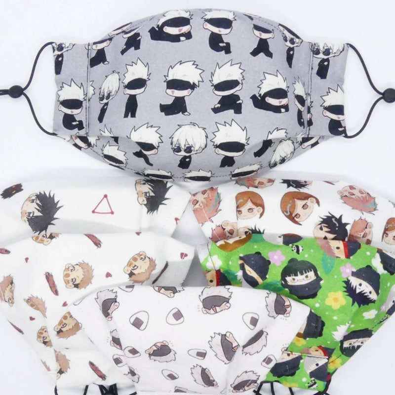 Anime Face Mask - Etsy