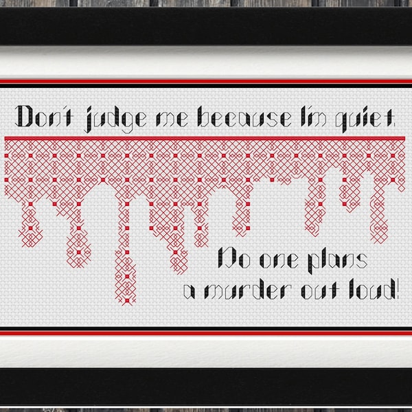 Bloody Cross Stitch - Etsy