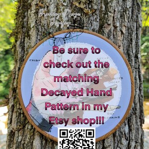 FIVE STAGES of DECAY Foot Embroidery 8x11 Inch | Pdf Digital Pattern ...