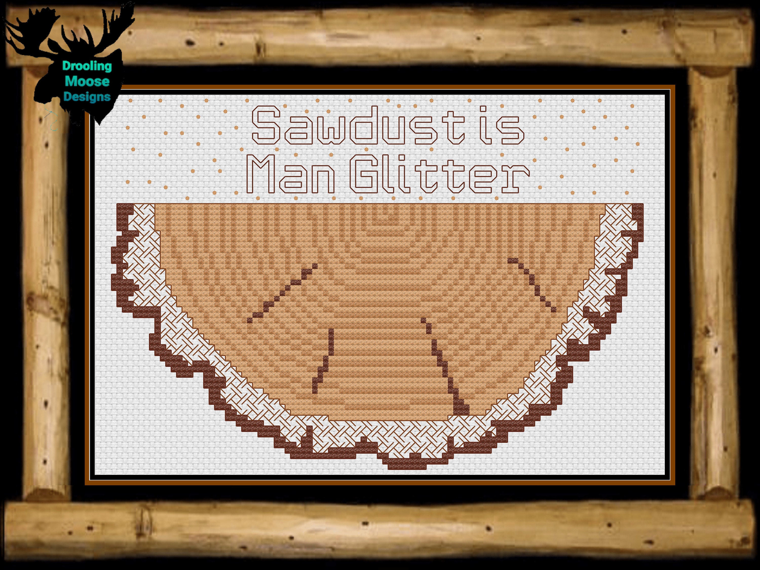 SAWDUST is MAN GLITTER - Blackwork & Cross Stitch Blend - Pdf Digital ...
