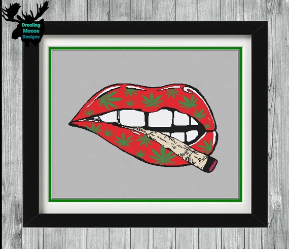 Weed Smoke Lips