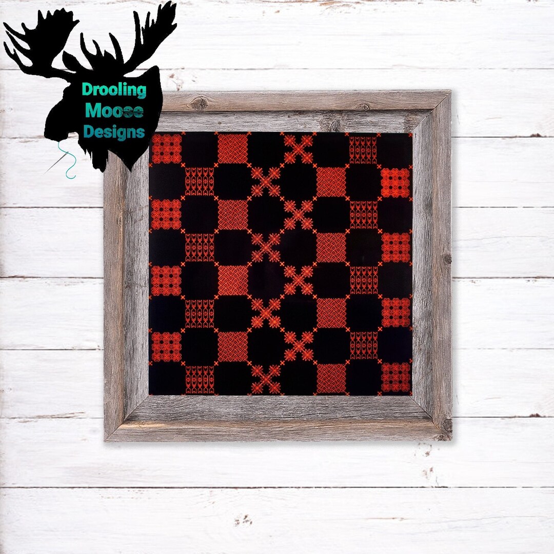 CHECKERS/CHESSBOARD - Blackwork & Cross Stitch Blend - Pdf Digital ...