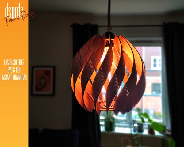Wood Lamp Shade Vector File DXF, Svg, Pdf, Png - Etsy Canada