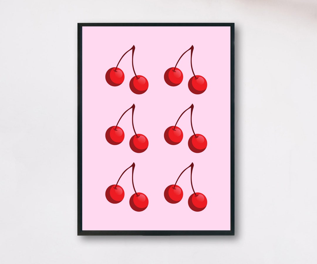 CHERRIES Wall Decor Printable - Etsy