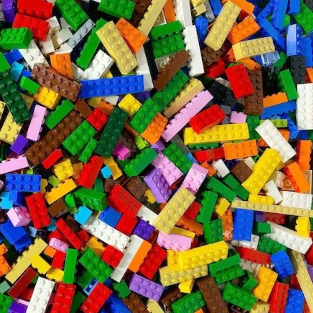 1 Lb of Lego Bricks, One Pound of Clean Lego Pieces, Lego Bricks, Bulk ...