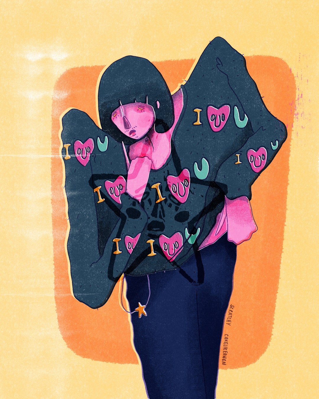 SCRATCHY inktober 2023 ART PRINT - Etsy